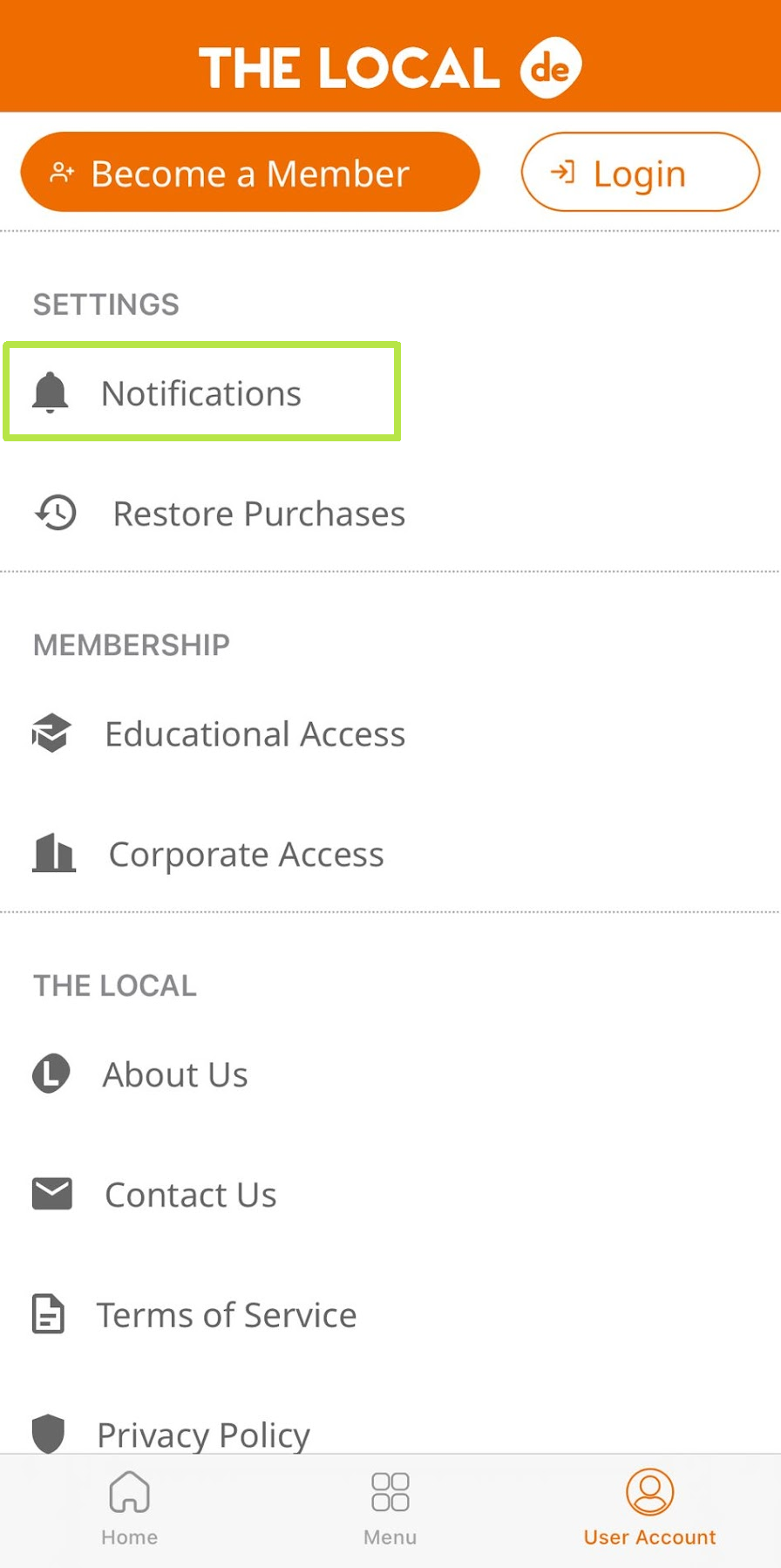 How do I turn on notifications? – The Local Help Center
