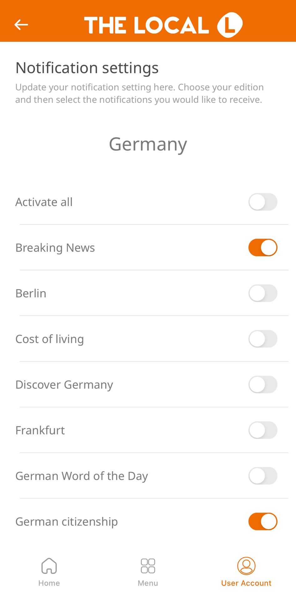 How do I turn on notifications? – The Local Help Center
